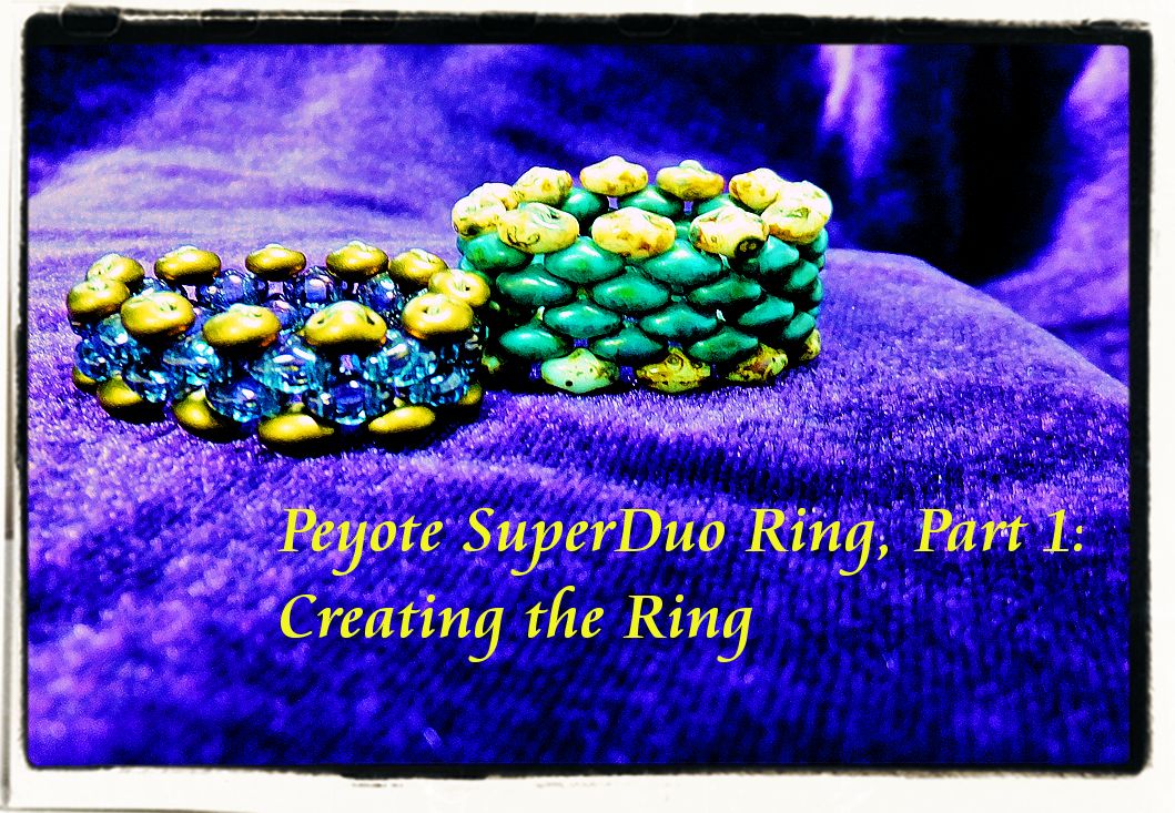 SuperDuo Ring – Peyote Video Tutorial – Ring Style 1 | Beaded Jewelry Diva